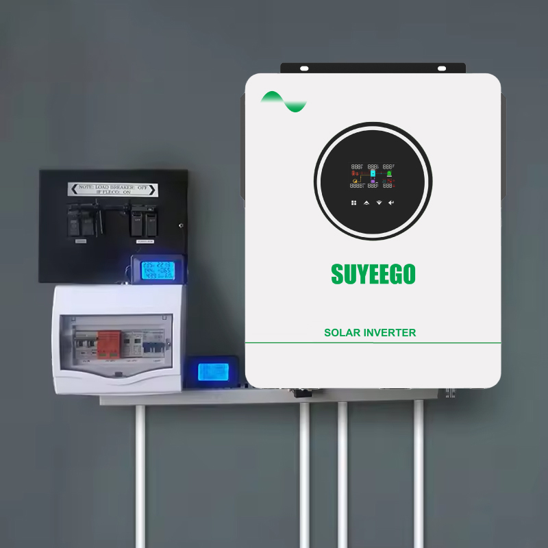 SUYEEGO hybrid solar inverter 6.2kw pure sine wave inverter with mppt ...